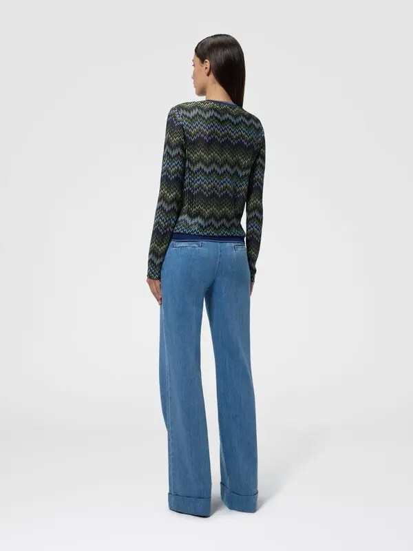 Missoni Viscose Sweater With Snake Motif - Multicoloured