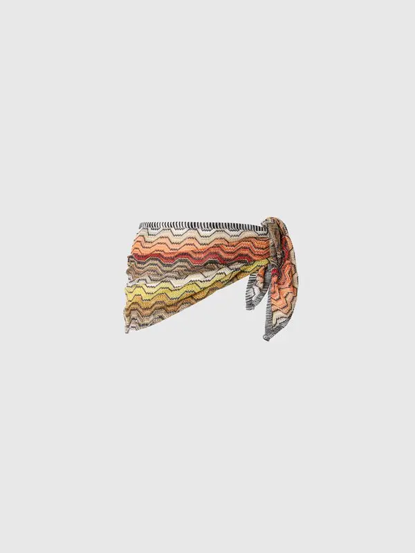 Missoni Short Pareo In Viscose Lamé Blend - Multicoloured