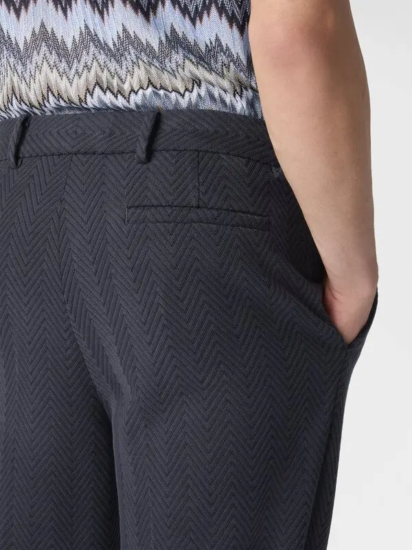 Missoni Classic Cotton And Viscose Zigzag Trousers