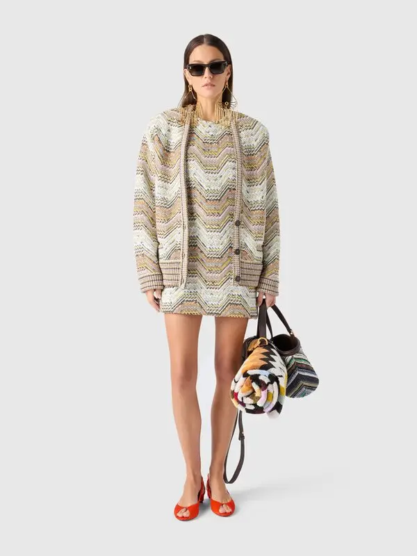 Missoni Sleeveless Mini Dress In Wool Blend