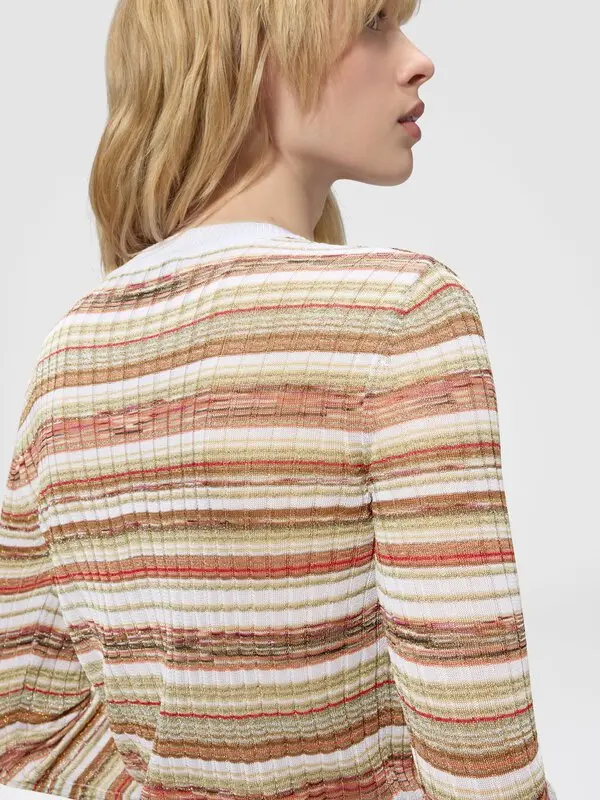 Missoni Ribbed Striped Viscose-blend Cardigan