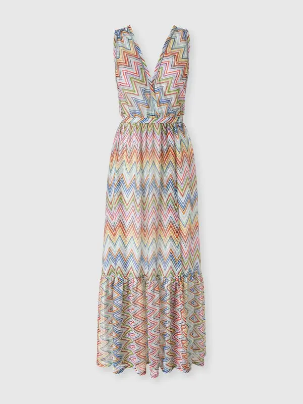Missoni Long Zig Zag Tulle Cover-up Dress