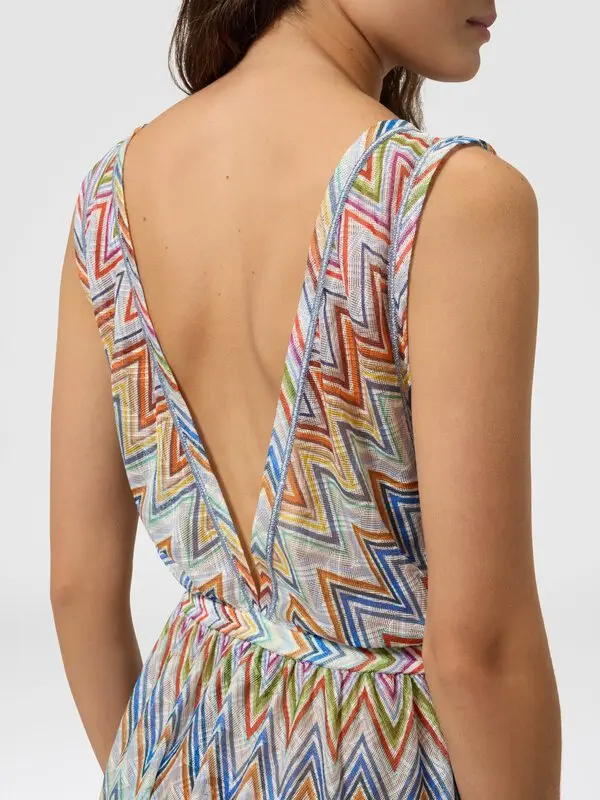Missoni Long Zig Zag Tulle Cover-up Dress