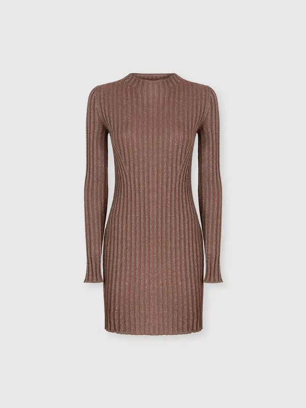 Missoni Ribbed Viscose Lamé Mini Dress