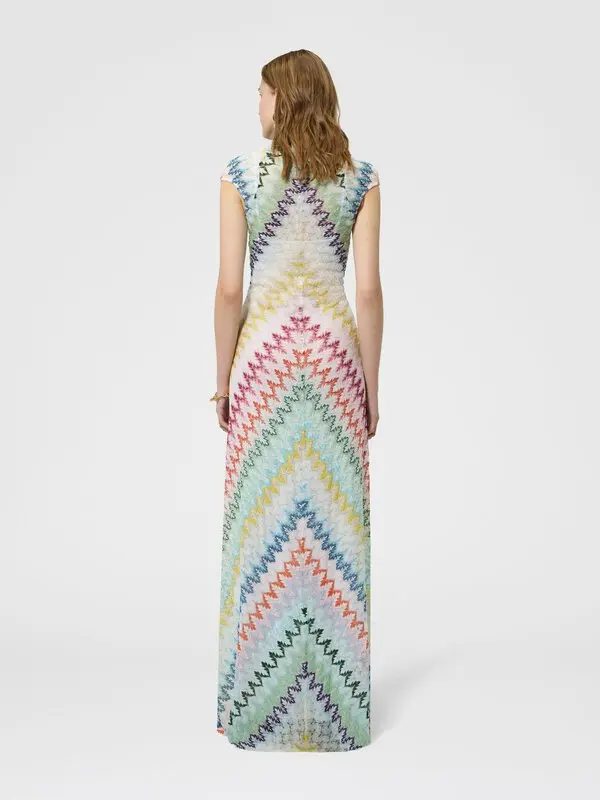 Missoni Long Dress In Zig Zag Lace