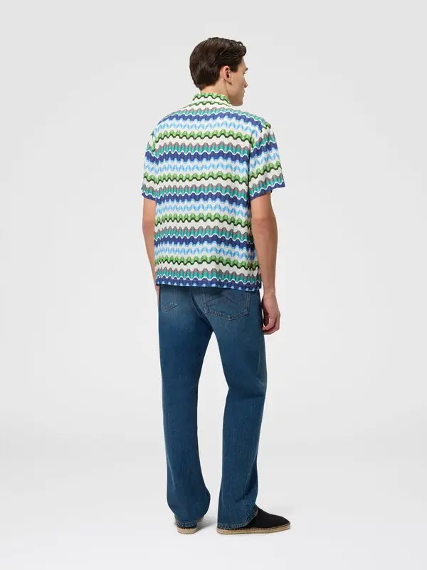 Missoni Viscose Bowling Shirt With Greek Key Print - Multicoloured