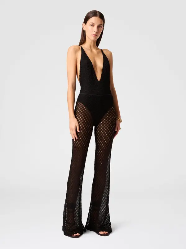 Missoni Flared Lamé Viscose Raschel Trousers