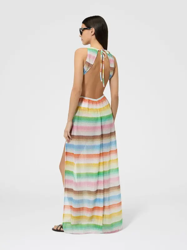 Missoni Long Dress With Dégradé Zigzag Pattern And Slits