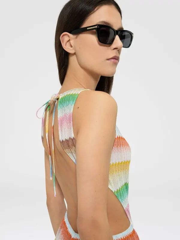 Missoni Long Dress With Dégradé Zigzag Pattern And Slits