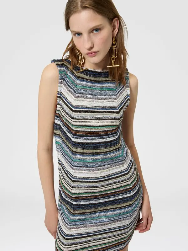 Missoni Striped Cotton Blend Mini Dress