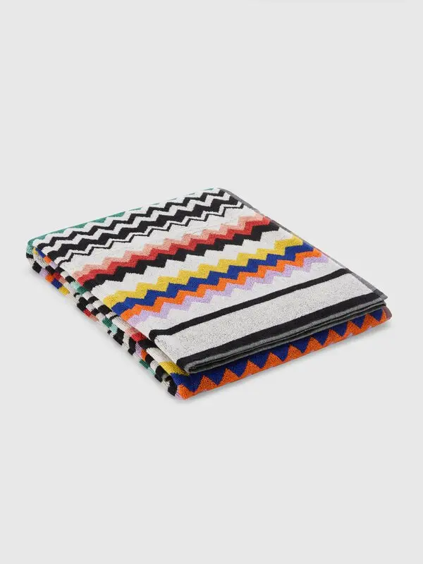 Missoni Best Cotton Terry Beach Towel 180x100 Cm - Multicoloured