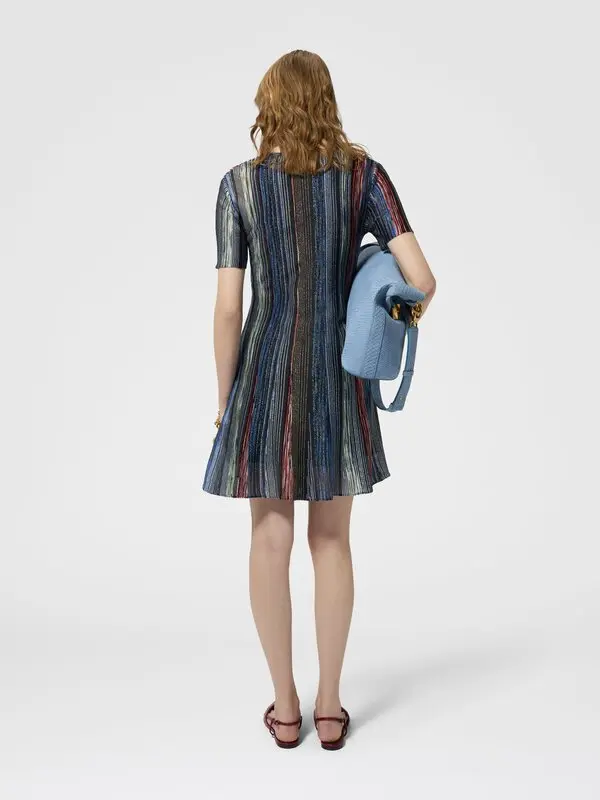 Missoni Short-sleeve Striped Mini Dress