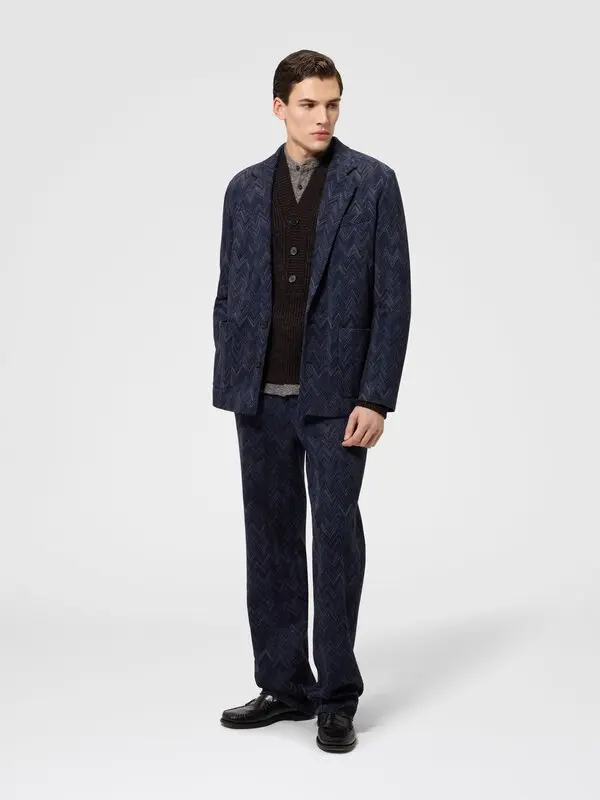 Missoni Cotton And Viscose Zig Zag Blazer