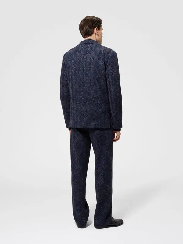 Missoni Cotton And Viscose Zig Zag Blazer