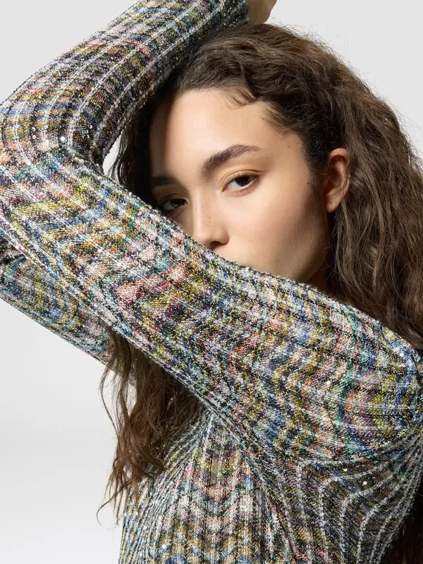 Missoni Long-sleeve Viscose-blend Sweater With Sequins