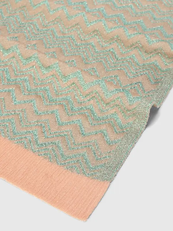 Missoni Zigzag Viscose-blend Scarf With Ribbed Edge