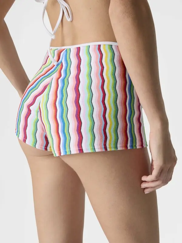 Missoni Terry Cloth Hot Pants With Zigzag Print
