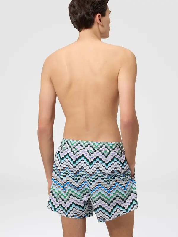 Missoni Printed Swim Shorts With Pockets