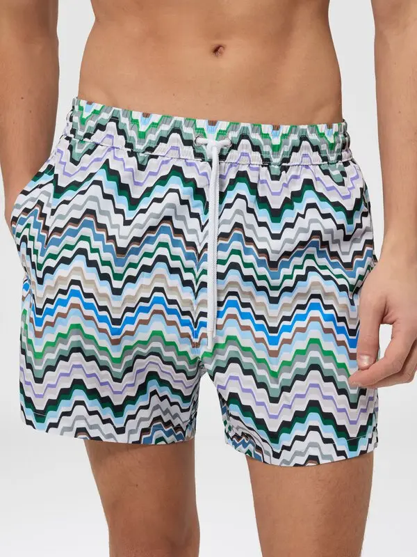 Missoni Printed Swim Shorts With Pockets