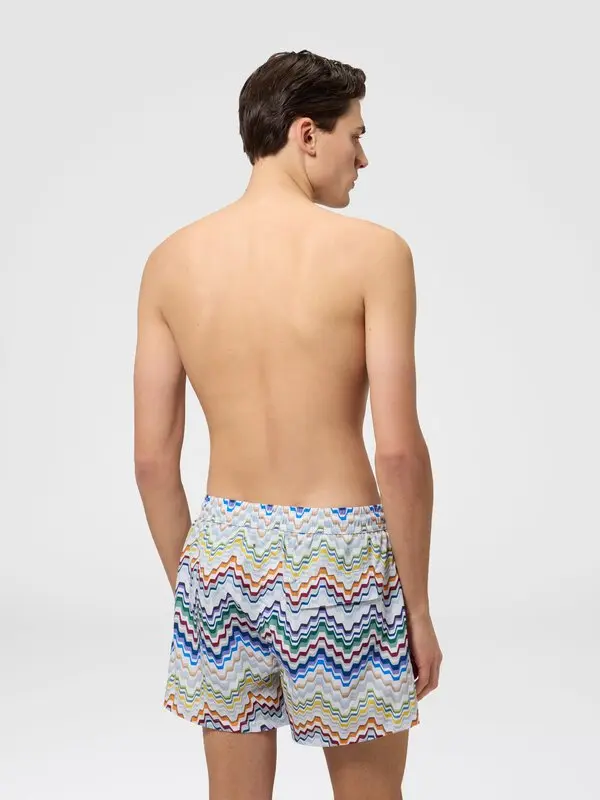 Missoni Printed Swim Shorts With Pockets