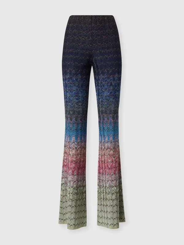 Missoni Dégradé Viscose Lamé Flare Trousers - Multicoloured