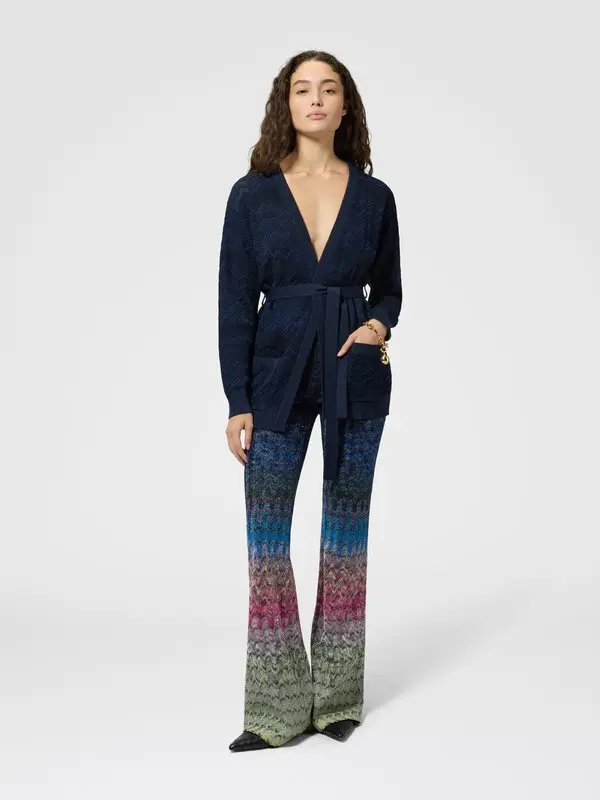Missoni Dégradé Viscose Lamé Flare Trousers - Multicoloured