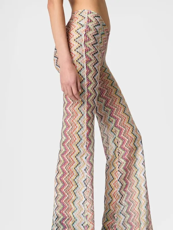 Missoni Printed Motif Flare Trousers - Multicoloured