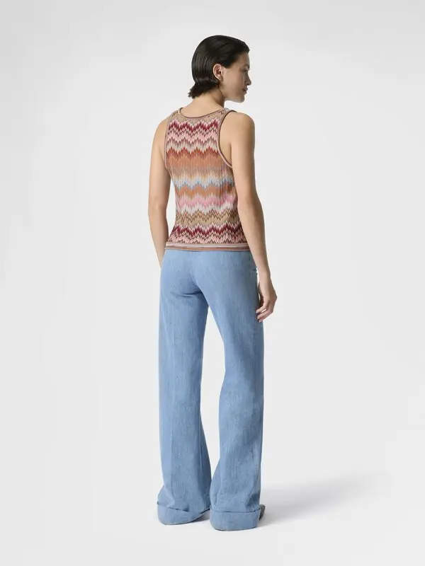 Missoni Snake-pattern Viscose Sleeveless Top