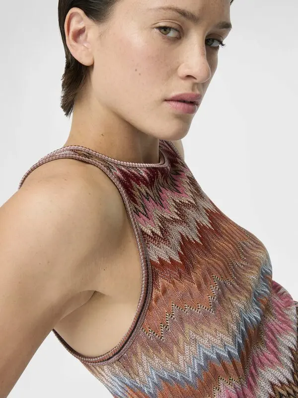 Missoni Snake-pattern Viscose Sleeveless Top