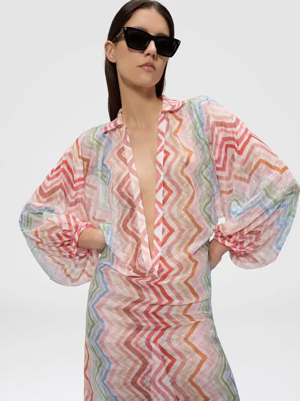 Missoni Long Zig Zag Printed Cover-up