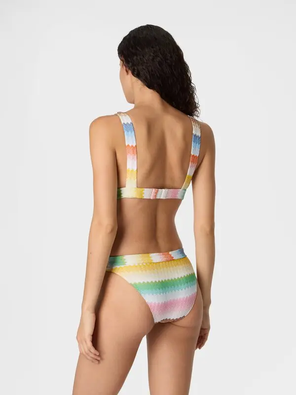 Missoni Bralette Bikini With Dégradé Zigzag Pattern