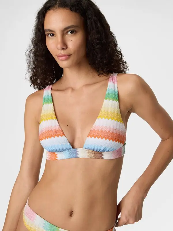 Missoni Bralette Bikini With Dégradé Zigzag Pattern