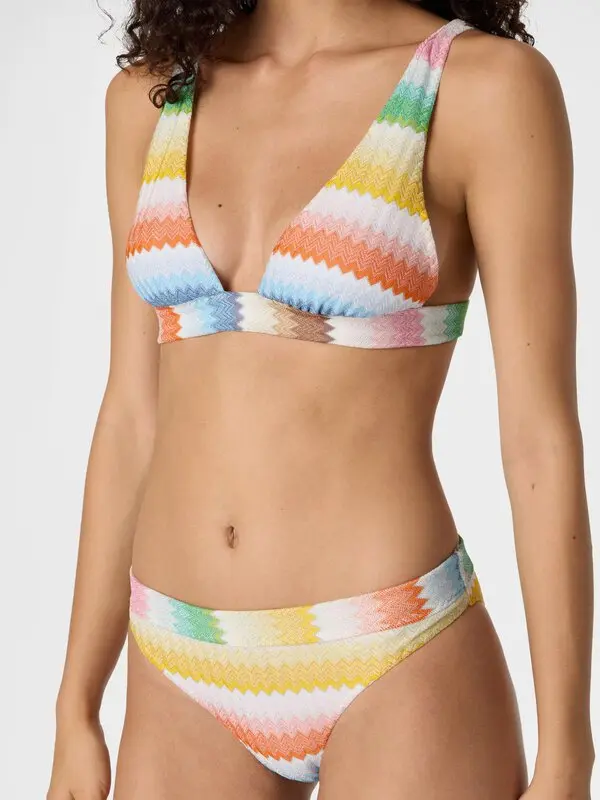 Missoni Bralette Bikini With Dégradé Zigzag Pattern