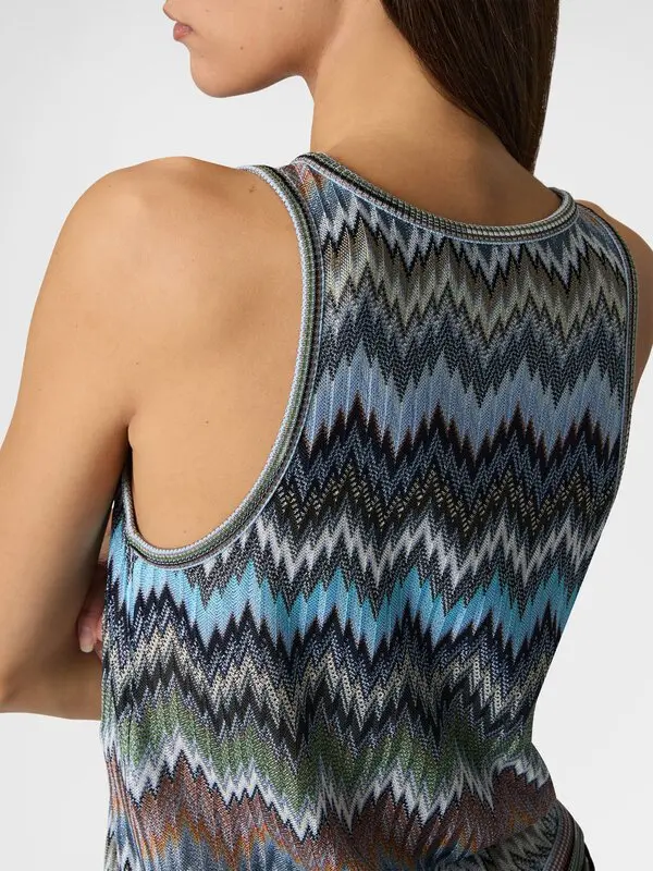 Missoni Snake-pattern Viscose Sleeveless Top