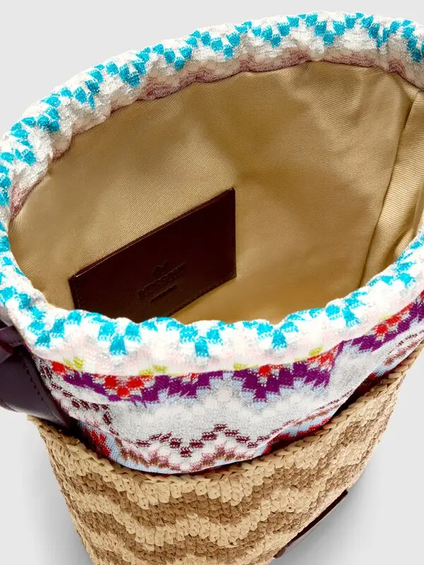 Missoni Bucket Bag In Leather - Multicoloured