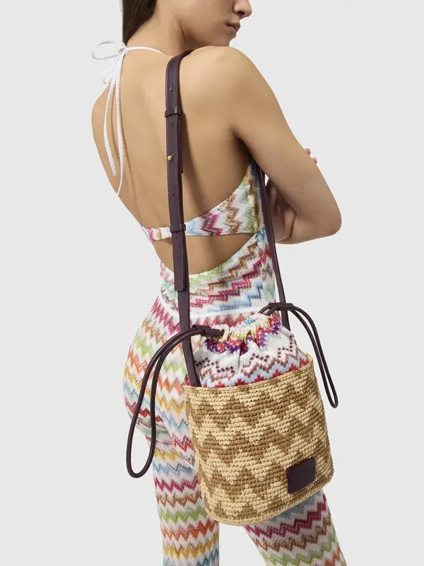 Missoni Bucket Bag In Leather - Multicoloured