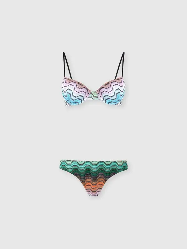 Missoni Viscose Lamé Balconette Bikini - Multicoloured
