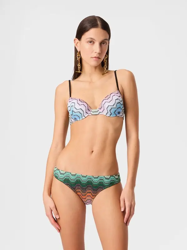 Missoni Viscose Lamé Balconette Bikini - Multicoloured