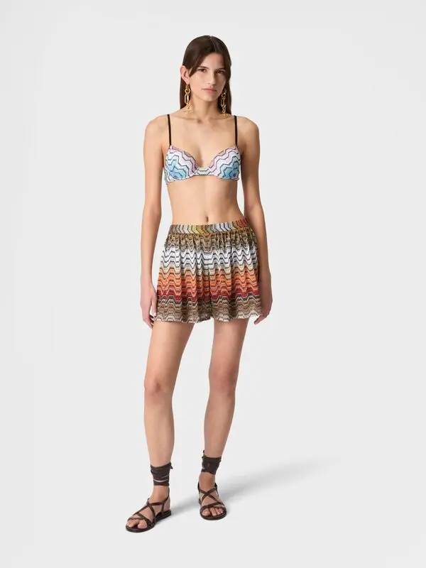 Missoni Viscose Lamé Blend Greek Motif Shorts - Multicoloured
