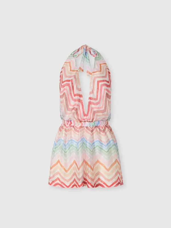 Missoni Short Zig Zag Printed Cover-up Jumpsuit