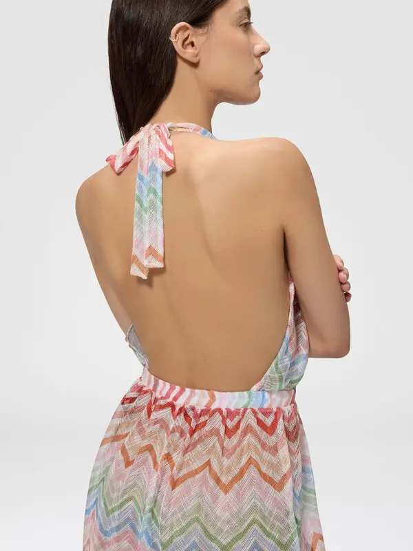 Missoni Short Zig Zag Printed Cover-up Jumpsuit