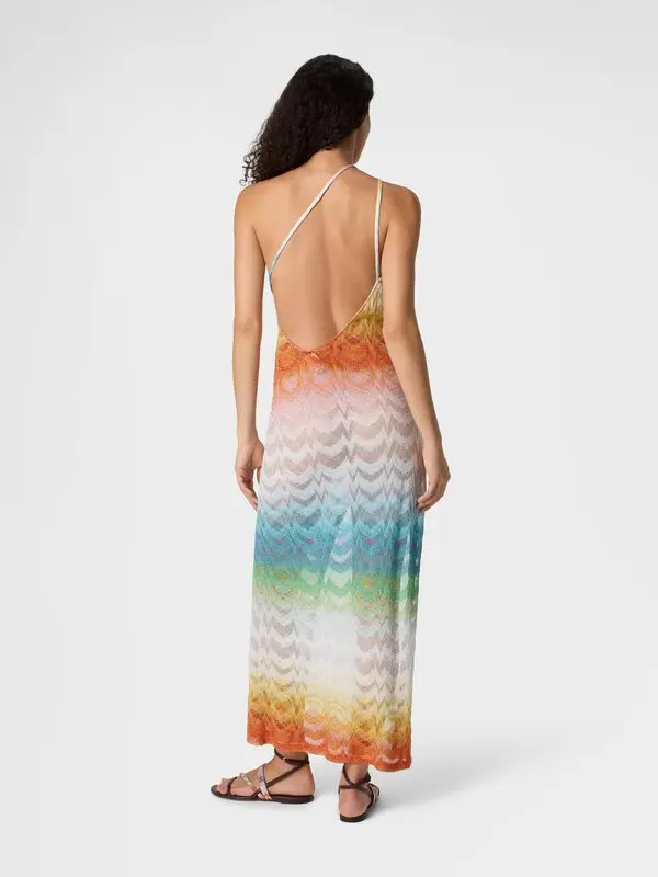 Missoni Shaded Lamé Viscose Asymmetric Cover-up Dress - Multicoloured