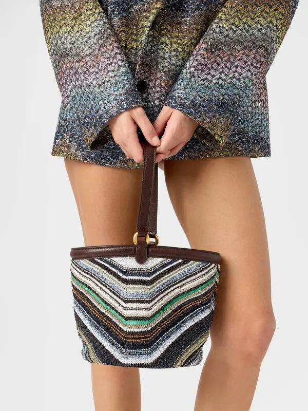 Missoni Bucket Bag In Cotton Blend