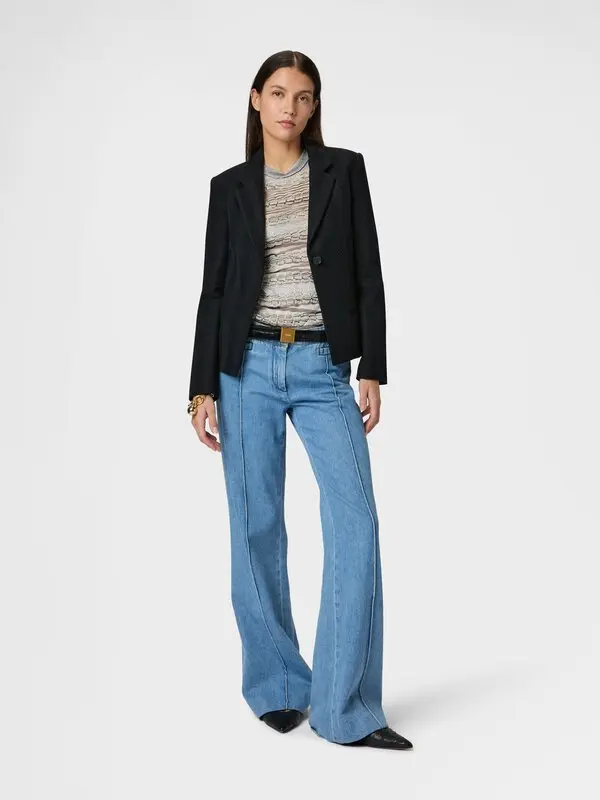 Missoni Single-breasted Tone-on-tone Zigzag Cotton And Viscose Blazer