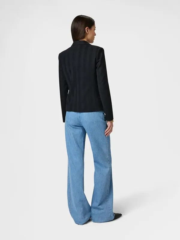 Missoni Single-breasted Tone-on-tone Zigzag Cotton And Viscose Blazer