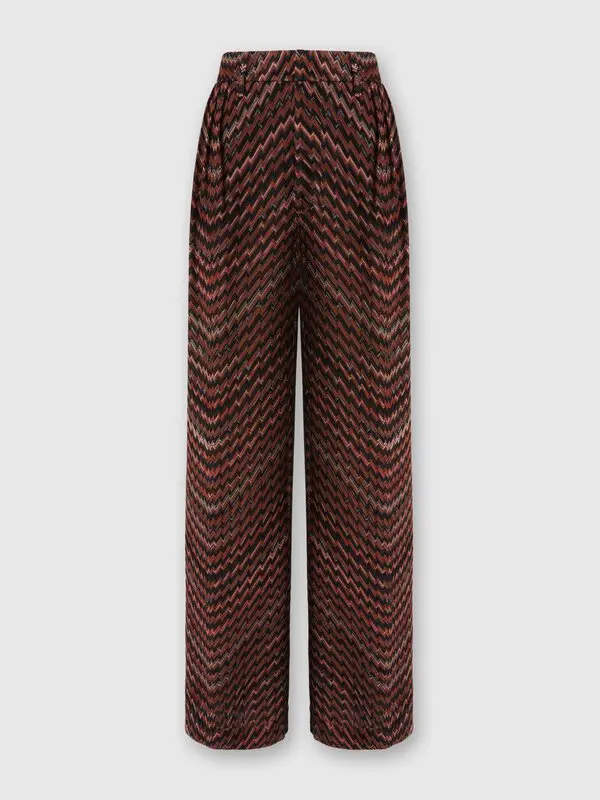 Missoni Mid-rise Tailored Pants With Zigzag Pattern