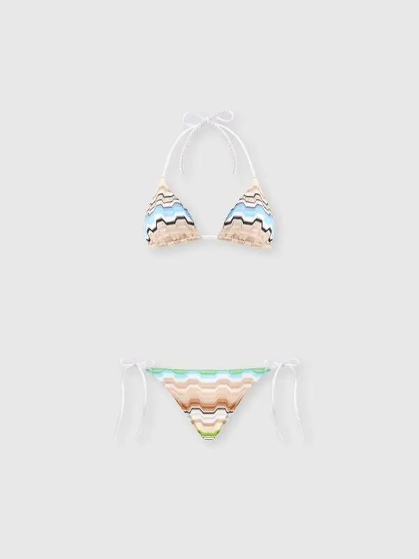 Missoni Bikini In Pure Viscose With Greek Motif - Multicoloured