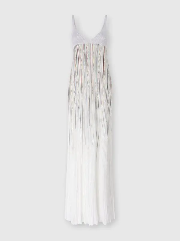 Missoni Sleeveless Flame-effect Viscose Lamé Gown