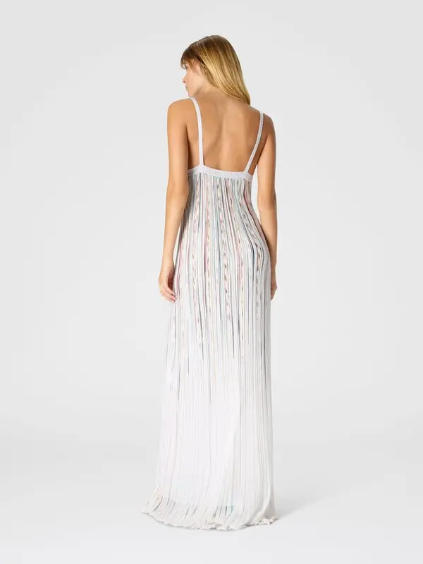 Missoni Sleeveless Flame-effect Viscose Lamé Gown