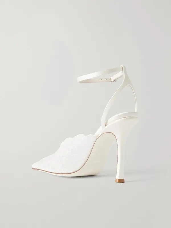 JIMMY CHOO Faiz 100 Lace Pumps